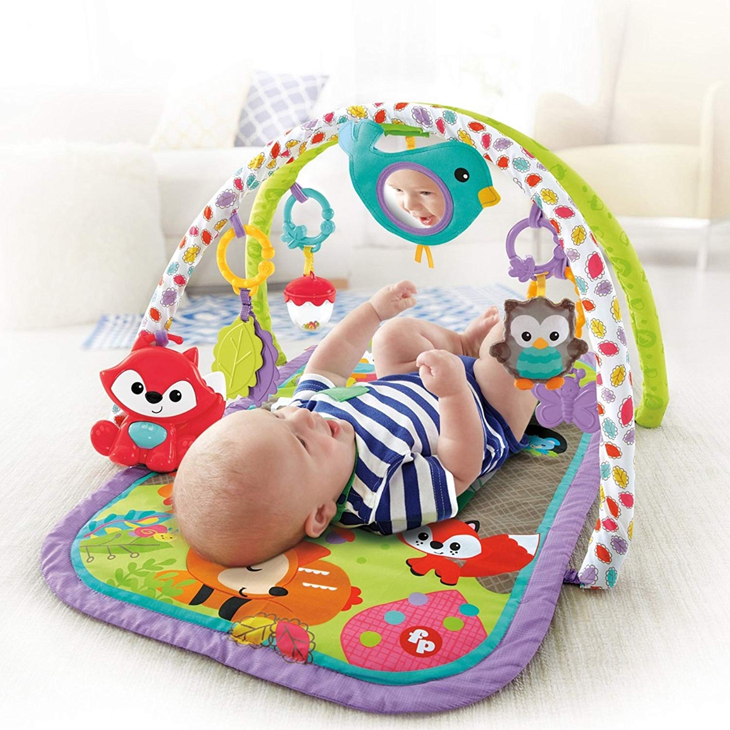 3-in-1 Musical Activity Gym, Woodland Friends – Square Imports