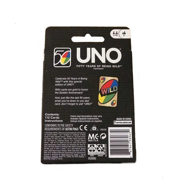 Mattel UNO 50th Anniversary Edition – Square Imports