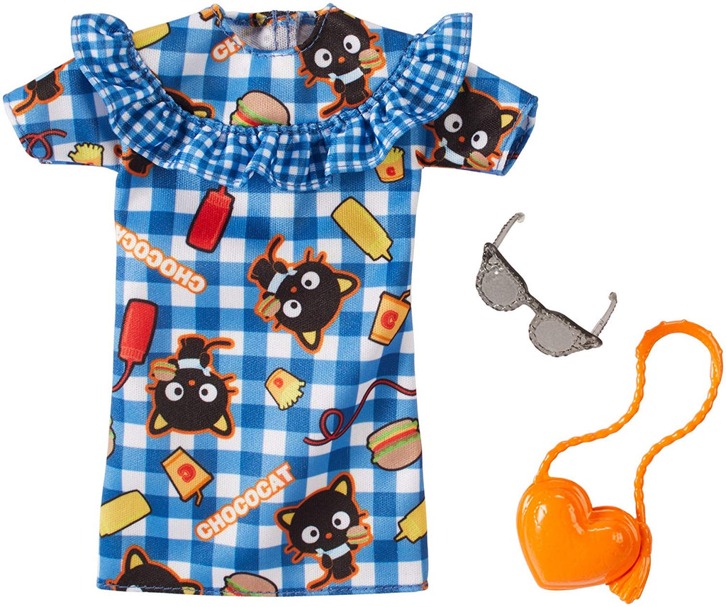 Barbie Hello Kitty Chococat Blue Plaid Dress Fashion Pack – Square Imports