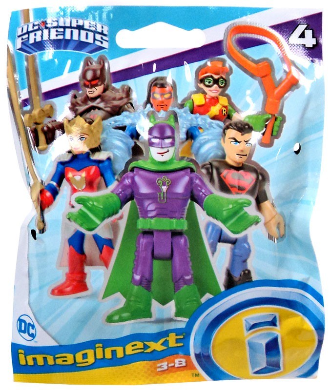 Imaginext DC Super Friends Series 4 Mystery Figure Pack Styles May Var ...