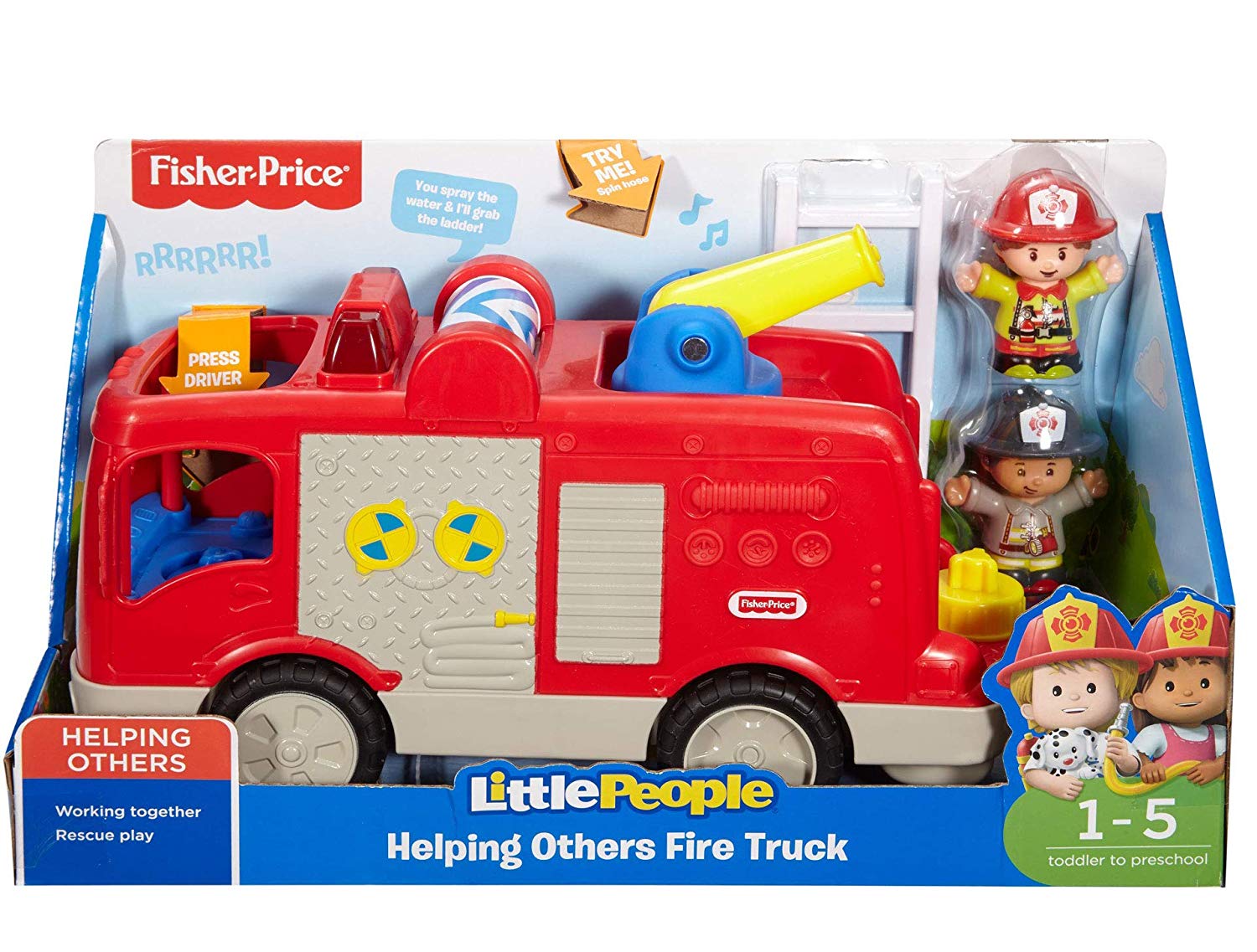 Little People Helping Others Fire Truck with Sounds, Songs & Phrases ...