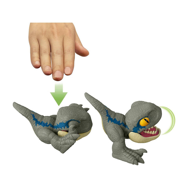 Jurassic World Uncaged Wild Pop Ups Velociraptor 'Blue' Dinosaur Toy ...