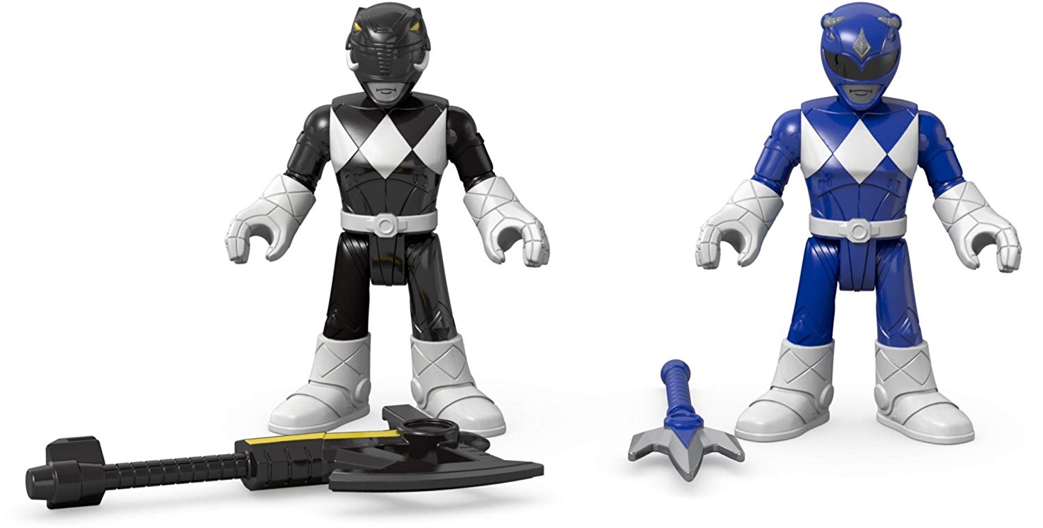 Imaginext Power Rangers Blue Ranger & Black Ranger – Square Imports