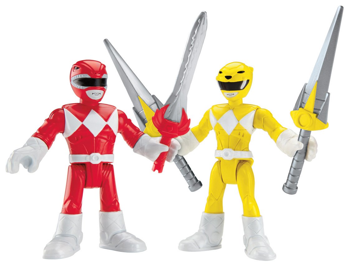 Imaginext Power Rangers Red Ranger & Yellow Ranger – Square Imports