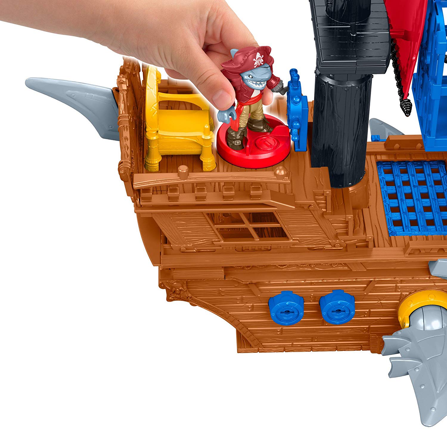Imaginext Shark Bite Pirate Ship – Square Imports