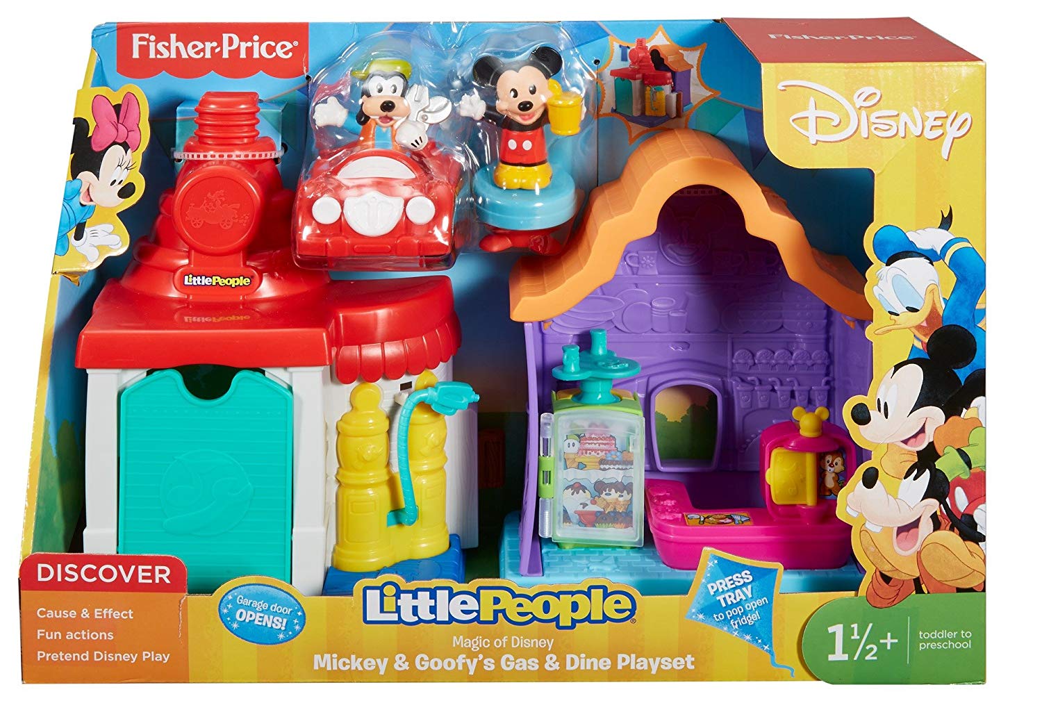 Little People Magic of Disney Mickey & Goofy's Gas & Dine Playset ...