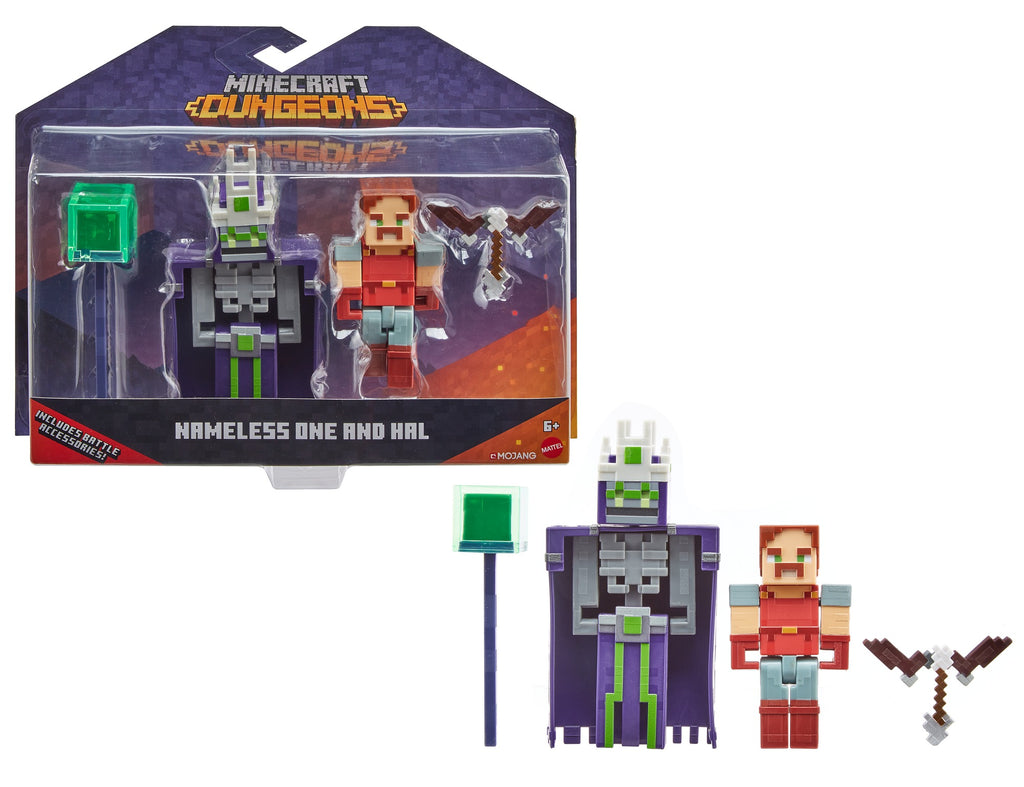 Minecraft Dungeons 3.25" Skeleton Necromancer and Wraith – Square Imports