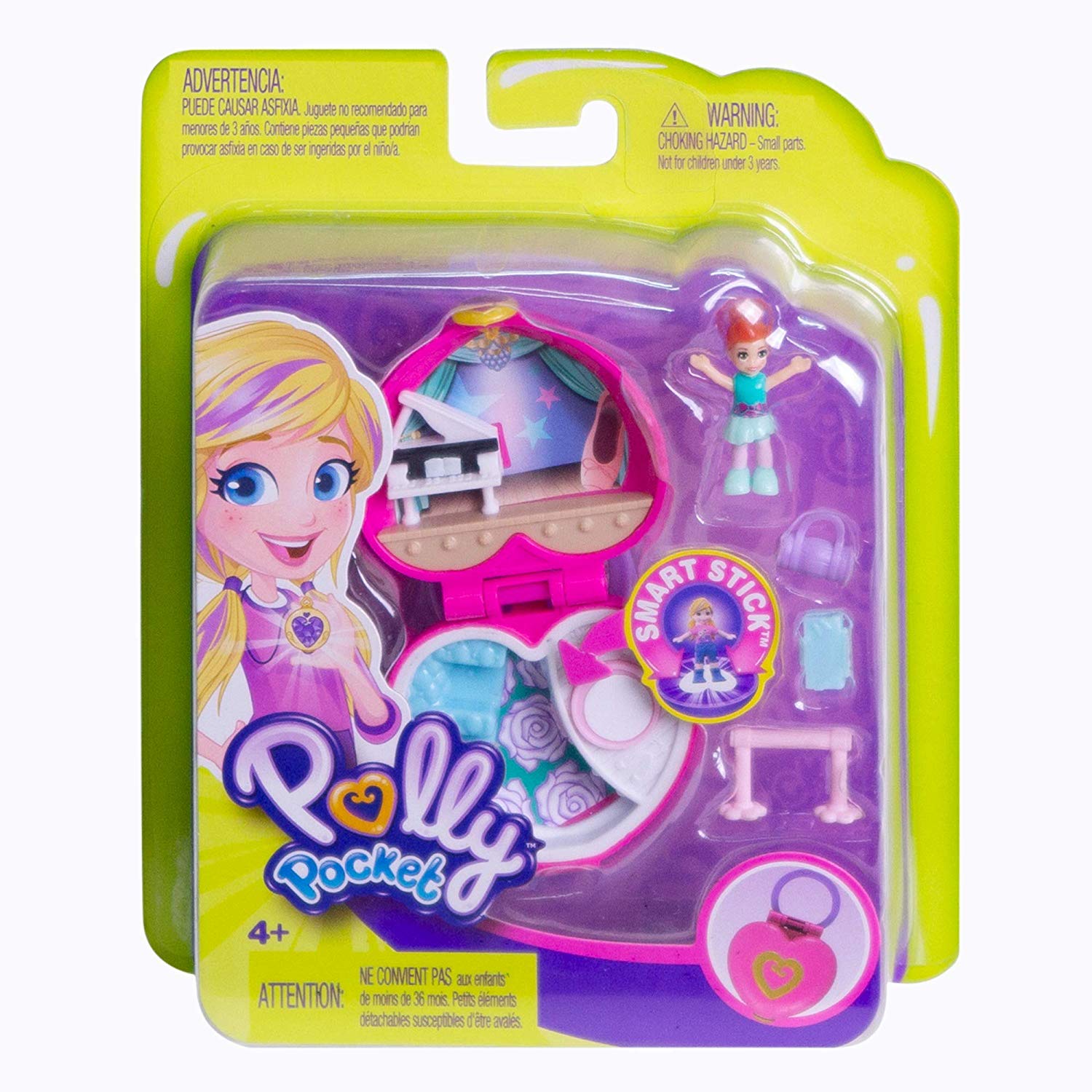Polly Pocket Tiny Pocket Places Ballet Compact! Lila Doll – Square Imports