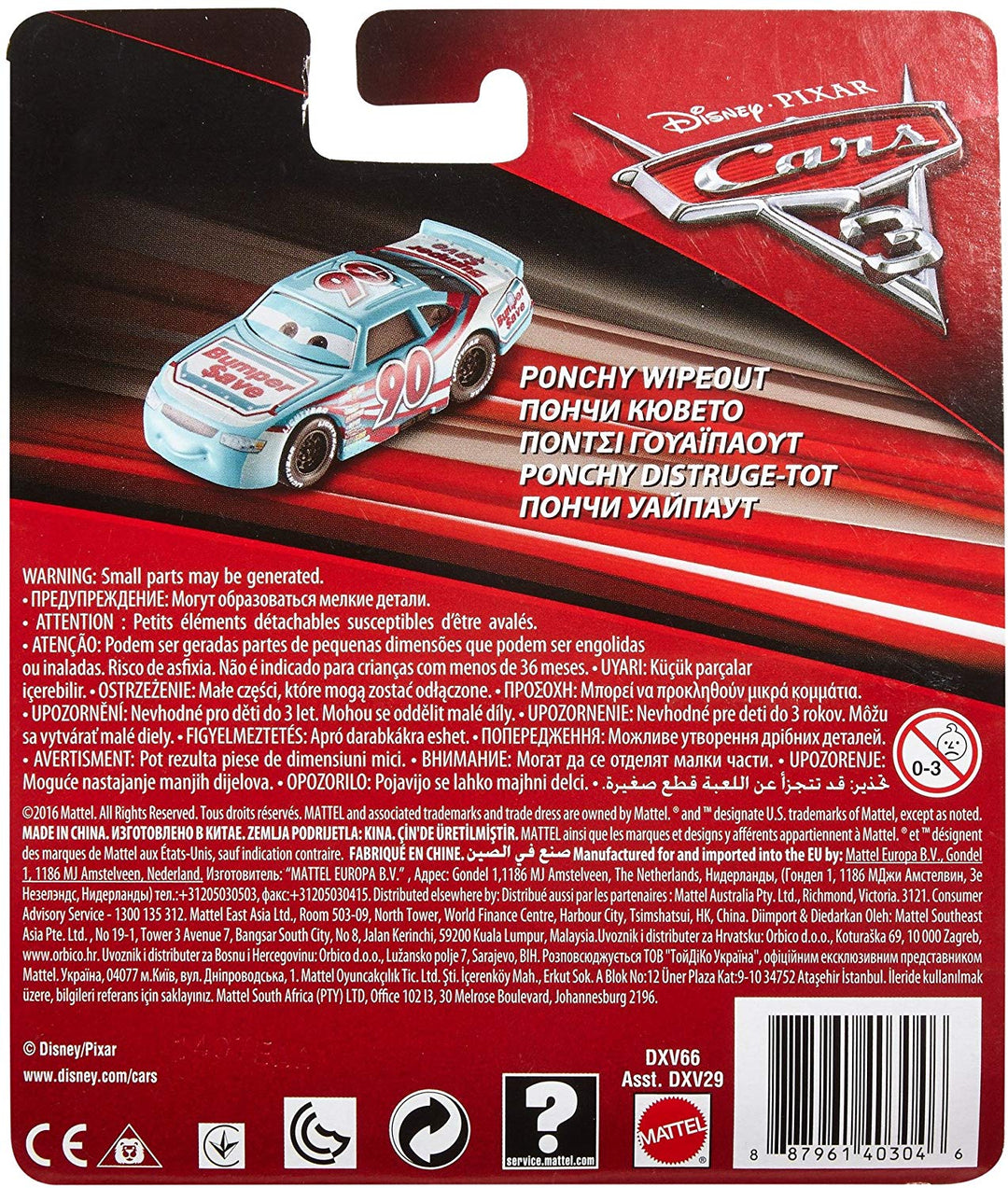 Disney Pixar Cars Ponchy Wipeout – Square Imports