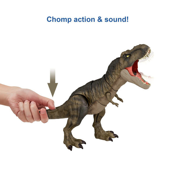 Jurassic World Dominion Dinosaur T Rex Toy, Thrash ‘N Devour Tyrannosa ...