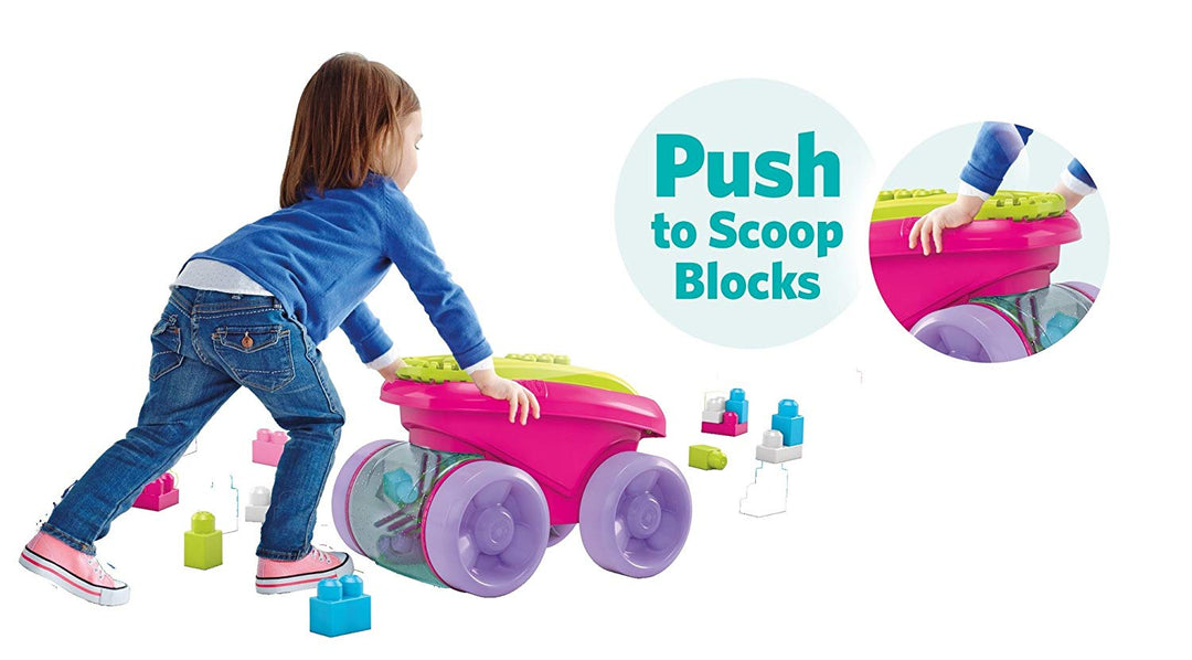 Mega Bloks Block Scooping Wagon Building Set Pink – Square Imports