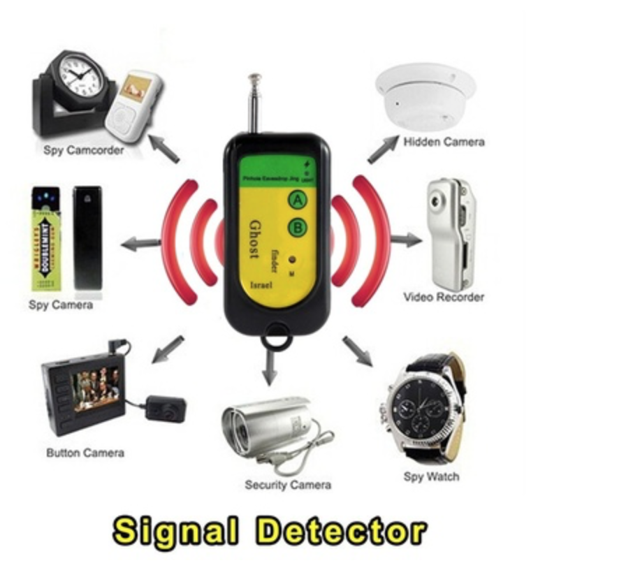 Signal RF Detector Tracer Hidden Camera Wireless Device Finder Black ...