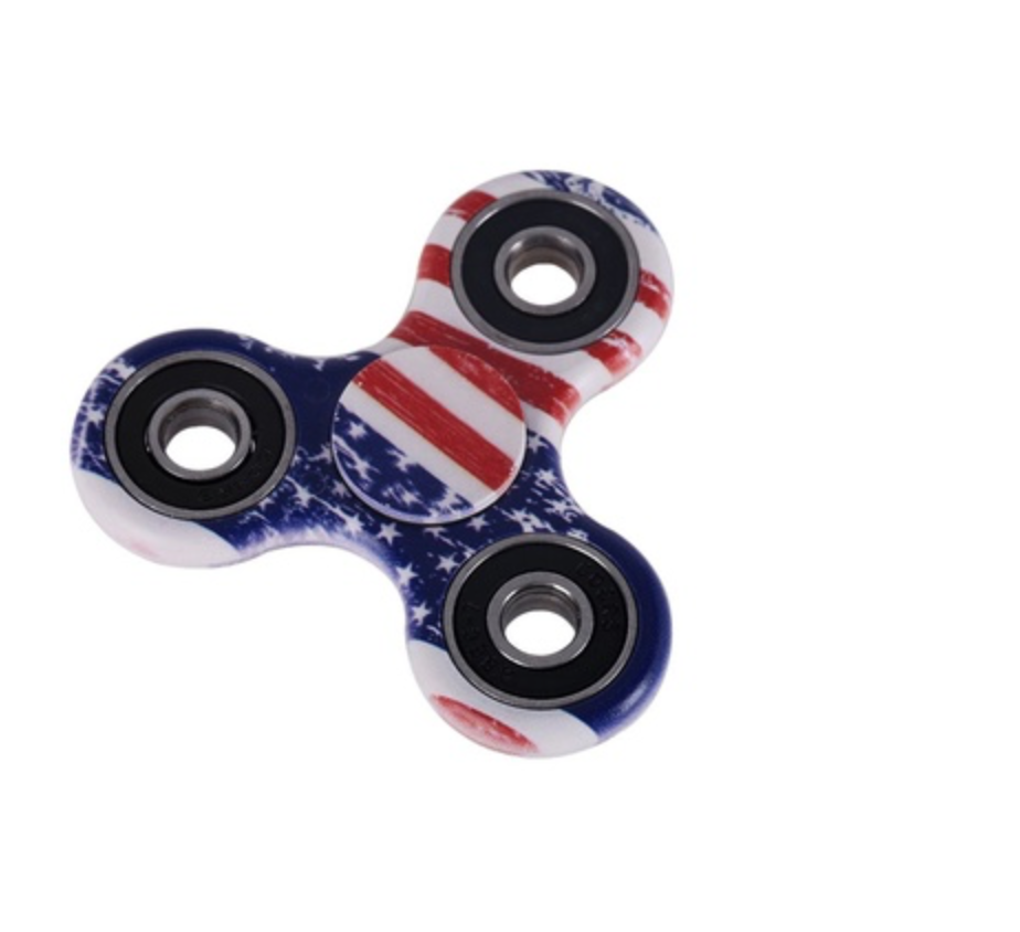 Fidget Spinner Hand Toy America flag Stress Reducer Relieve Anxiety and ...