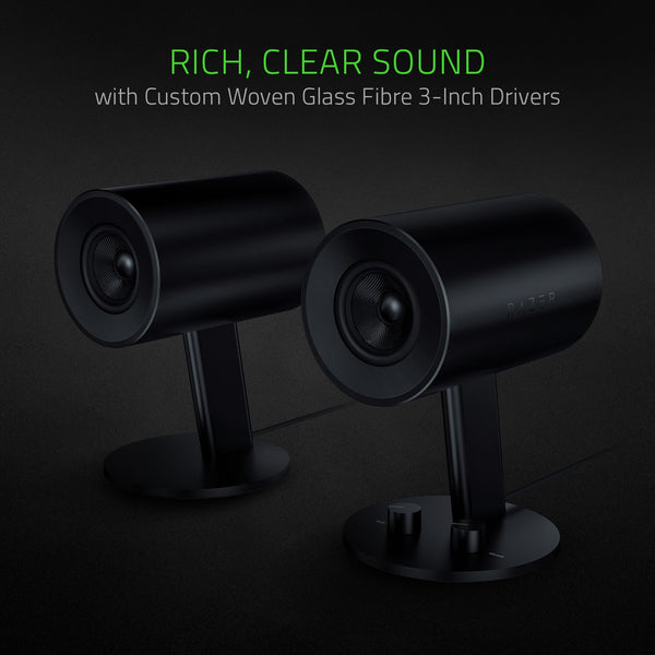 Razer Nommo Woven Fiberglass Gaming Speakers – Square Imports